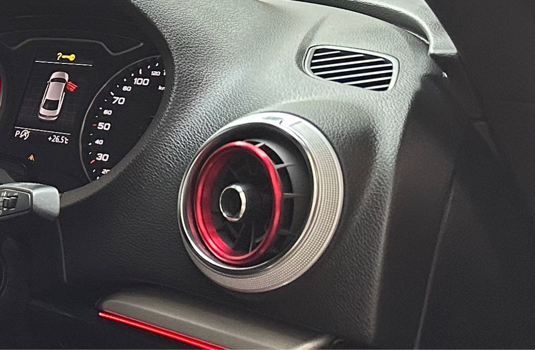 Audi red aircon vent trim, Car Accessories, Accessories on Carousell
