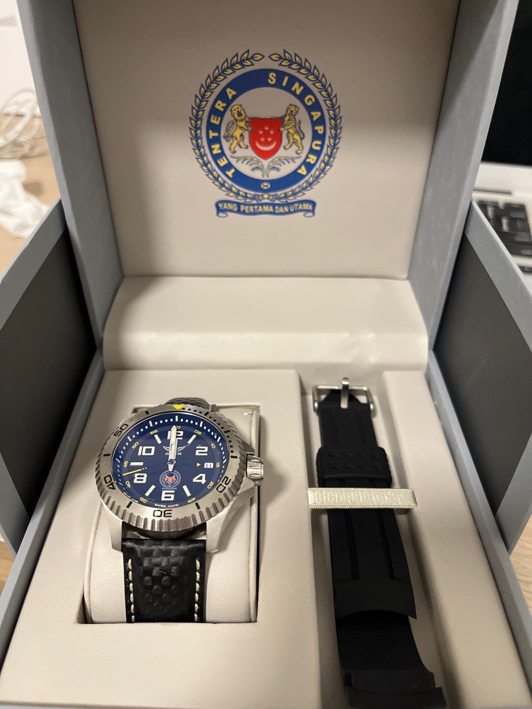 Aviator military swiss made watch, Men's Fashion, Watches & Accessories ...