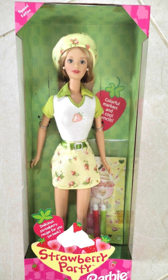 Barbie Doll Special Edition Strawberry Party, Hobbies & Toys, Toys ...