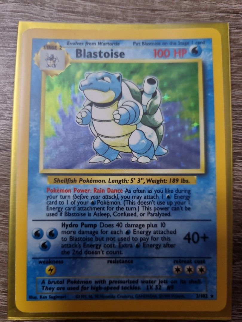 Base set blastoise, Hobbies & Toys, Memorabilia & Collectibles, Vintage ...