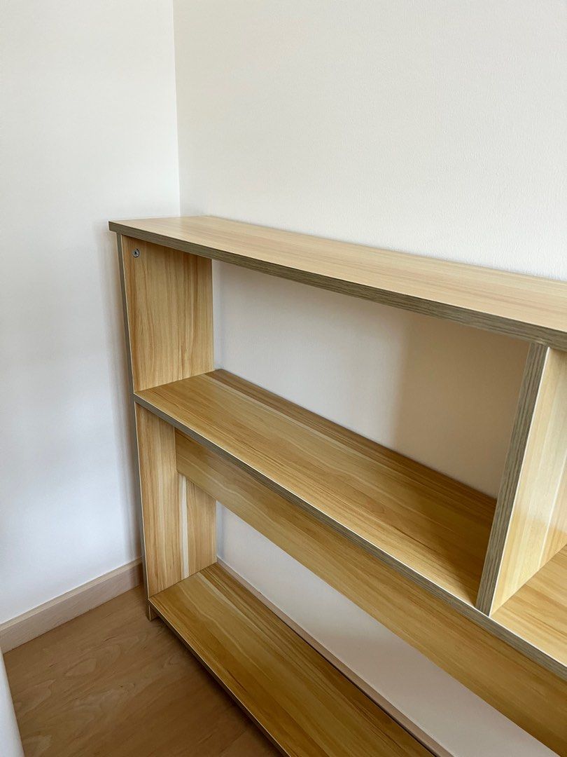 Bedside Slim Shelf Cabinet. BTO HDB bedroom shelf slim side bed storage ...