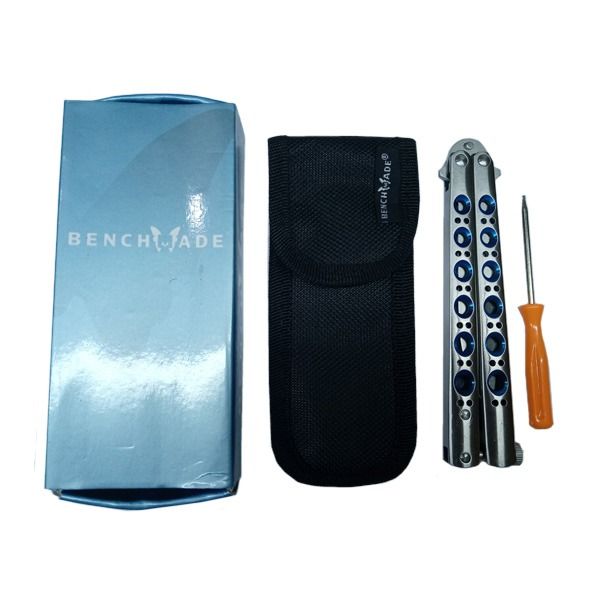 Benchmade 42 Blue Balisong Butterfly Knife, Sports Equipment, Hiking ...