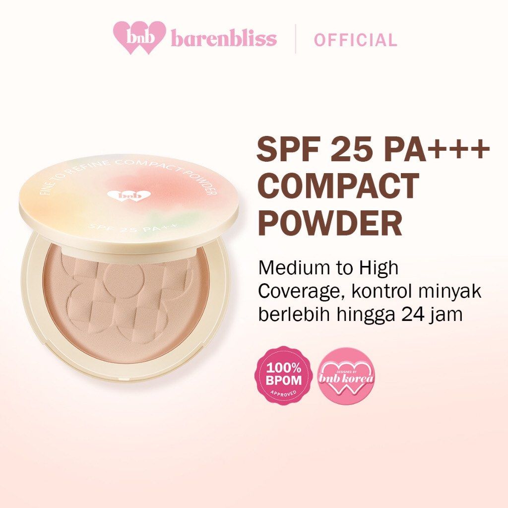 BNB barenbliss Korean Bloomatte Fine to Refine Compact Powder 「24H oil ...