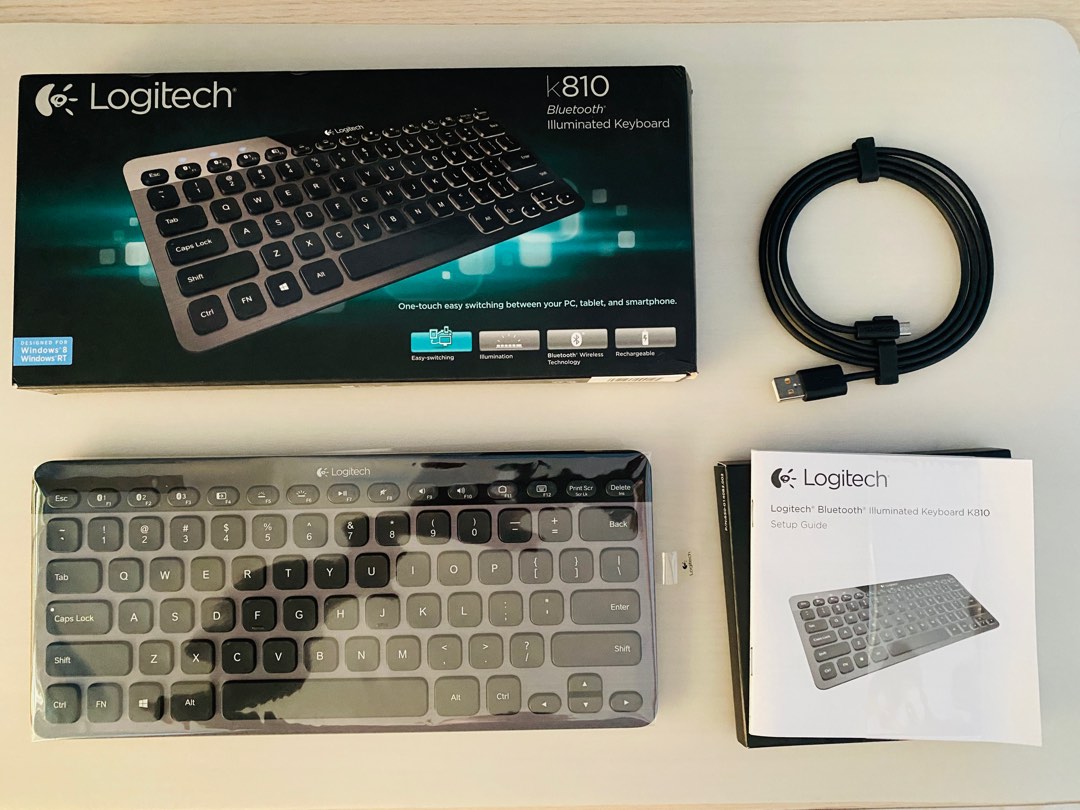 BNIB Logitech K810 bluetooth keyboard, Computers & Tech, Parts ...