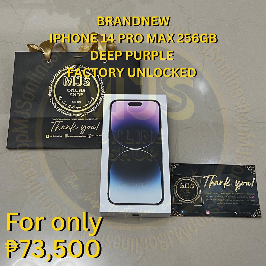 BRANDNEW IPHONE 14 PRO MAX 256GB FACTORY UNLOCKED on Carousell