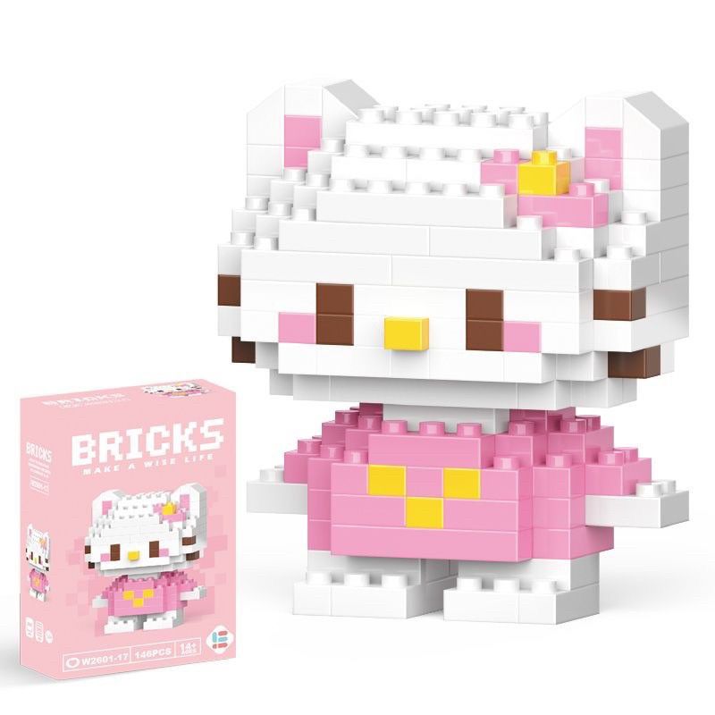 Sanrio Hello Kitty Kuromi Compatible Building Blocks Kawaii, 57% OFF