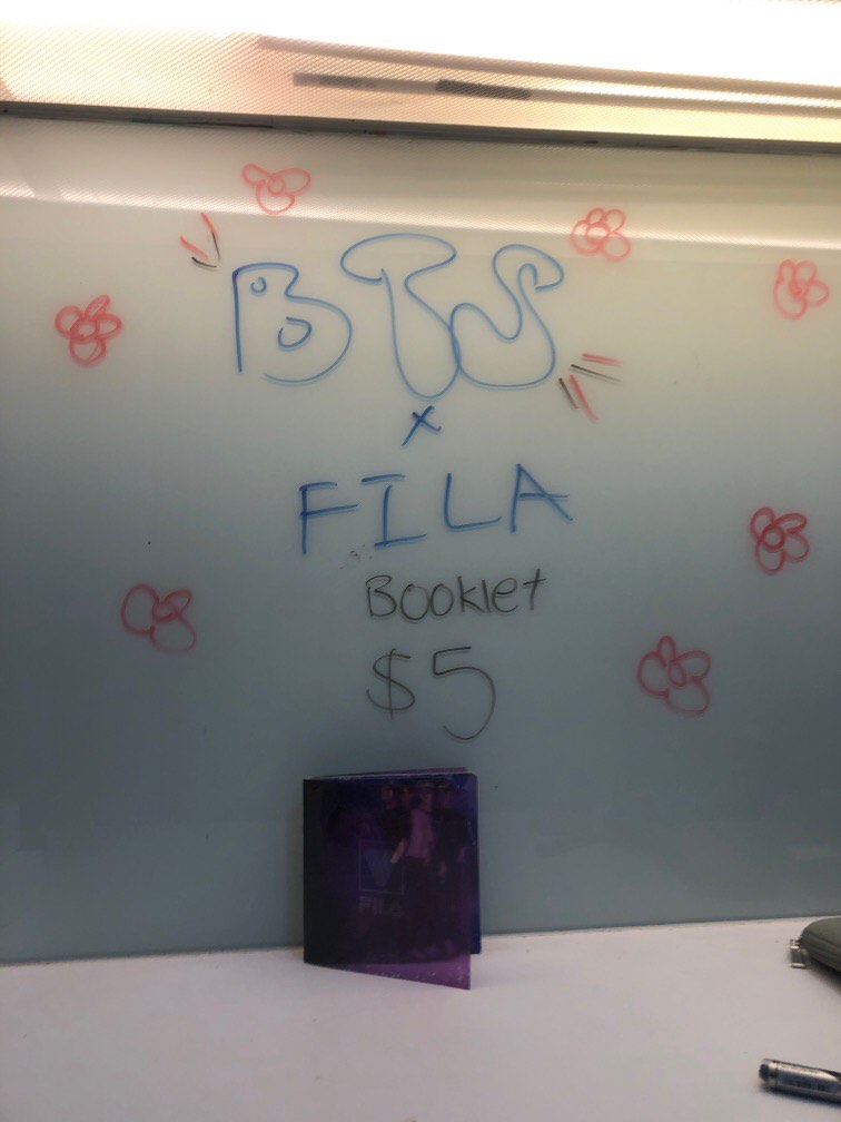 BTS x FILA booklet, Hobbies & Toys, Memorabilia & Collectibles, K-Wave ...