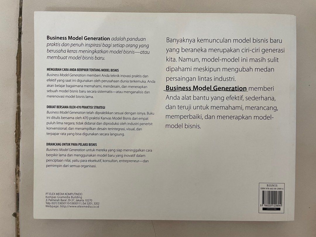 Buku Business Model Generation, Buku & Alat Tulis, Buku di Carousell Buku Business Model Generation, Buku & Alat Tulis, Buku di Carousell