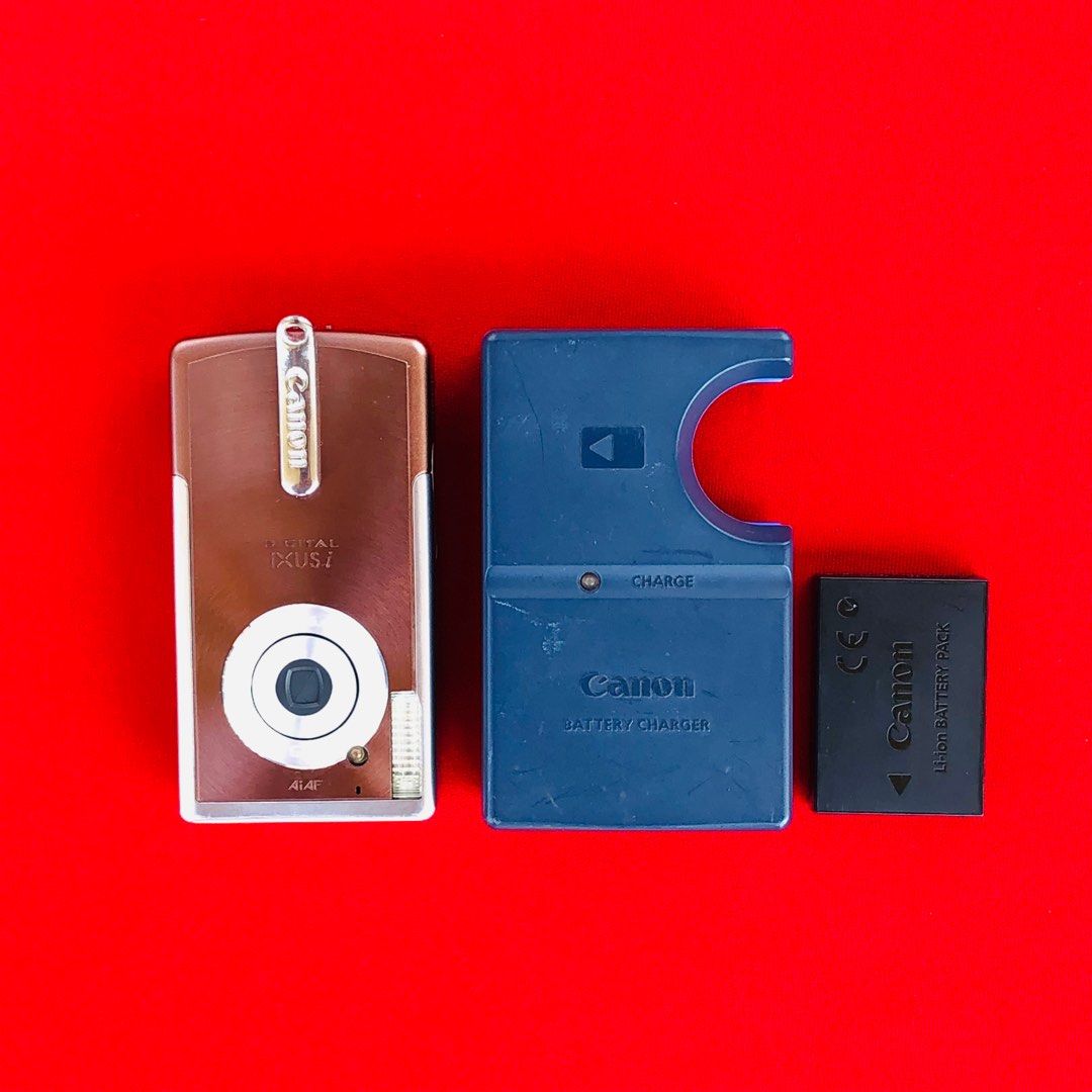 Canon Digital IXUS i Choco Brown color compact mini camera on Carousell