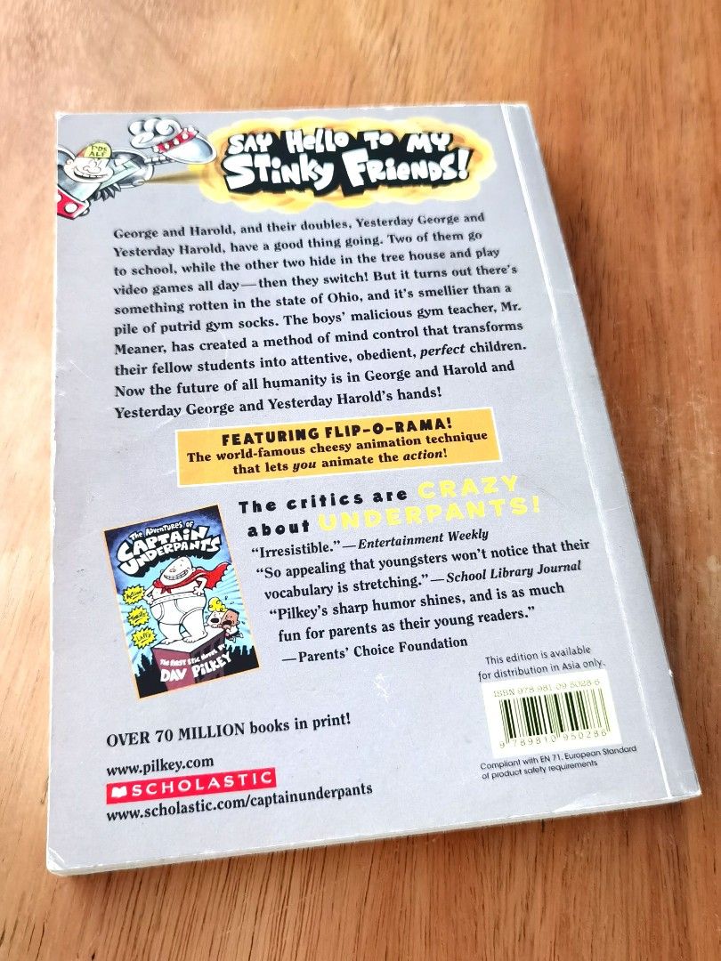 Captain Underpants And The Sensational Saga Of Sir Stinks Alot Epic ...