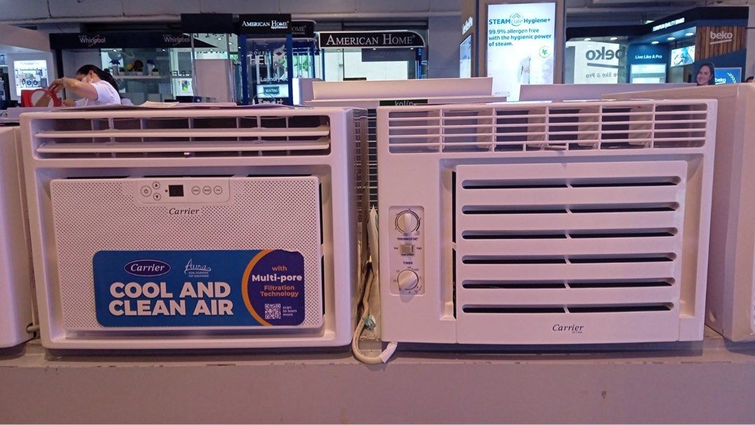 CARRIER WINDOW TYPE NON INVERTER AND INVERTER AIRCON, TV & Home ...