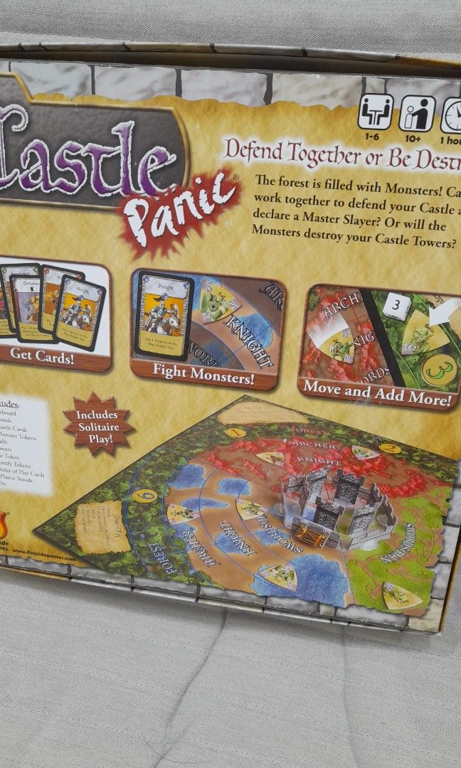 Castle Panic Board Game, Hobbies & Toys, Toys & Games on Carousell
