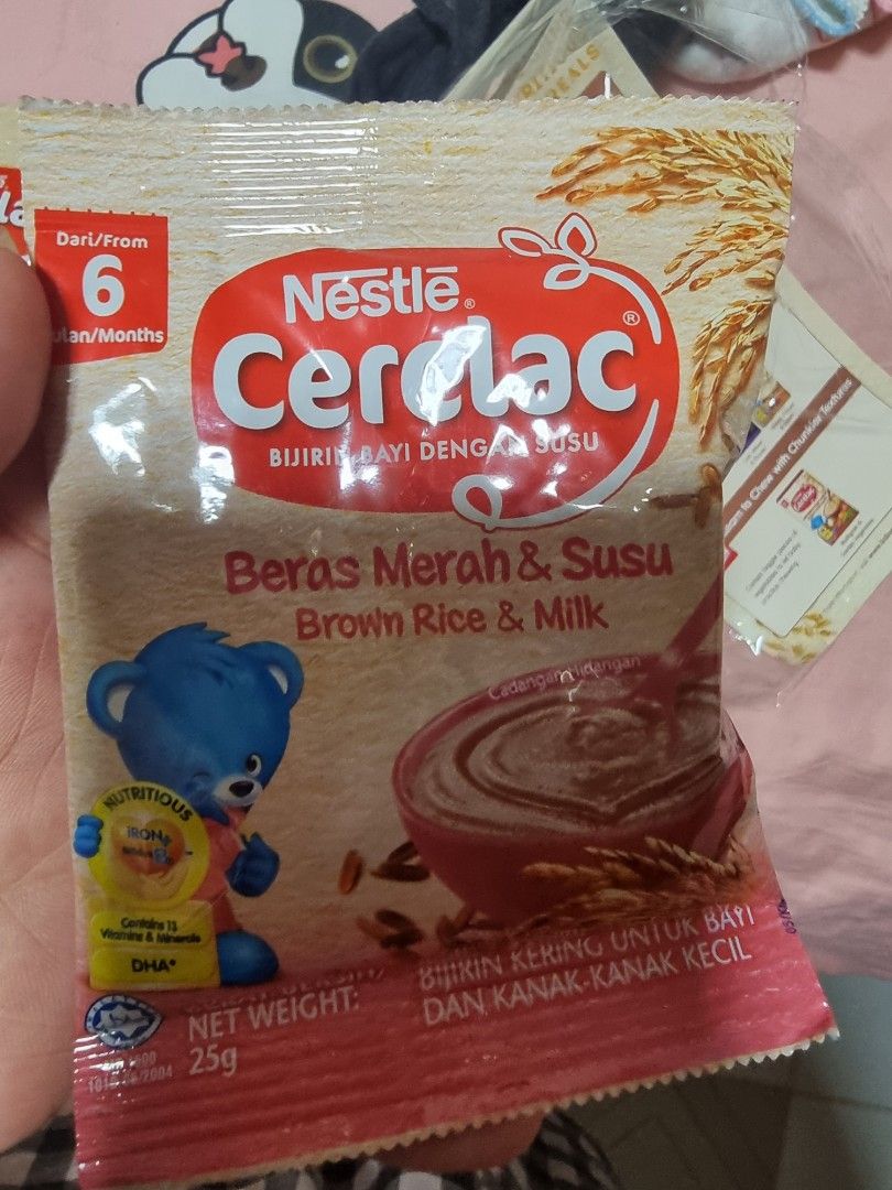 Cerealac rice brown rice cereal nestle sample, Babies & Kids, Nursing ...
