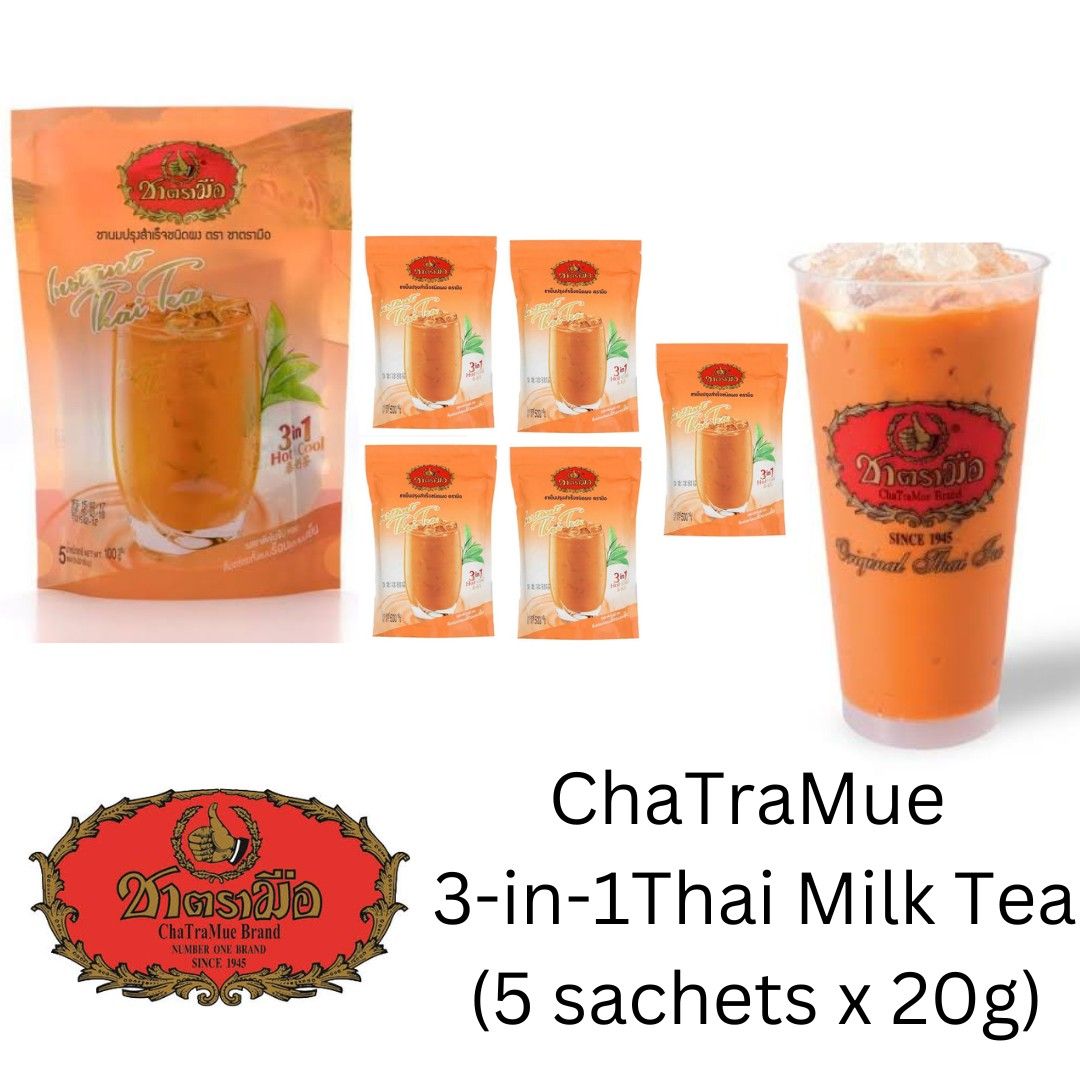 Cha Tra Mue 3-in-1 Thai Milk Tea, Food & Drinks, Packaged & Instant ...