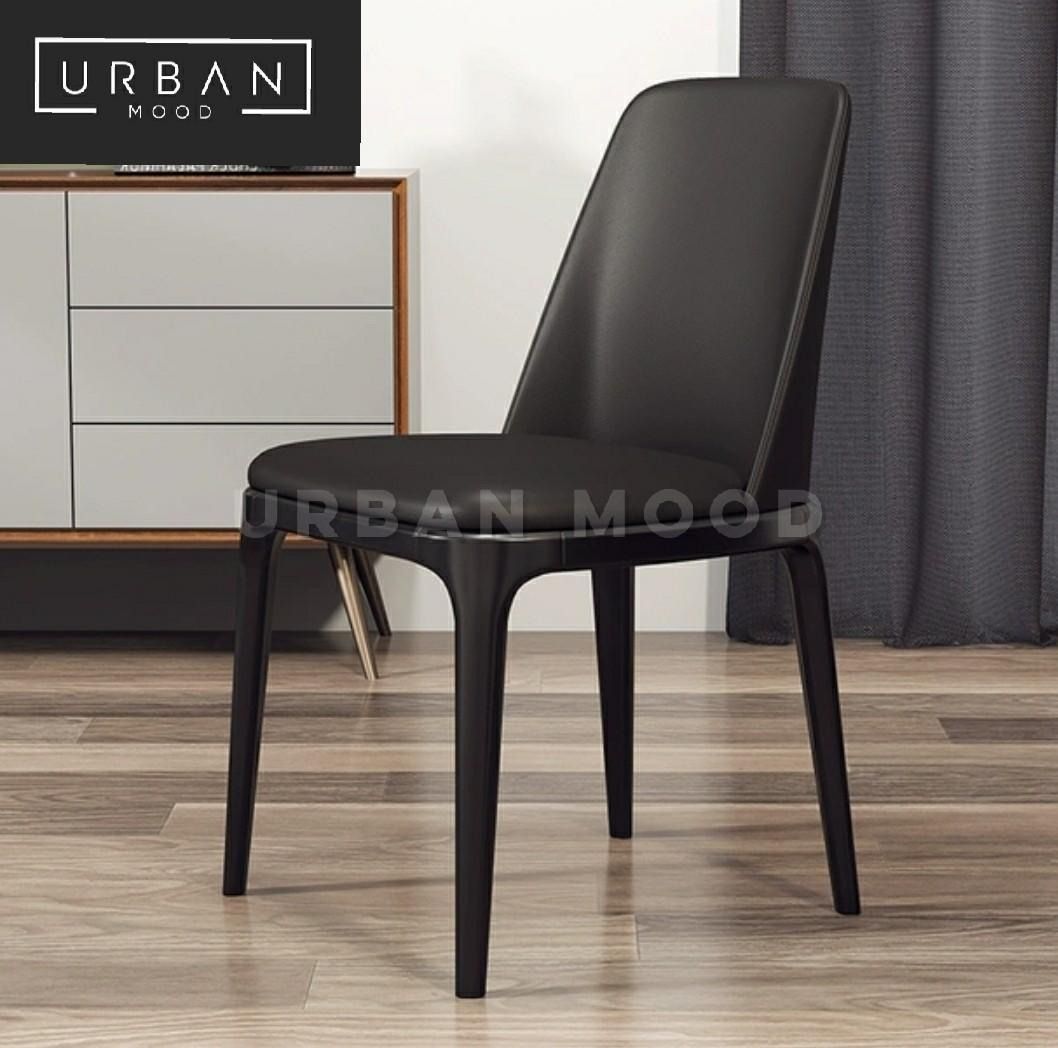 CHAD Vintage Faux Leather Dining Chair, Furniture & Home Living ...