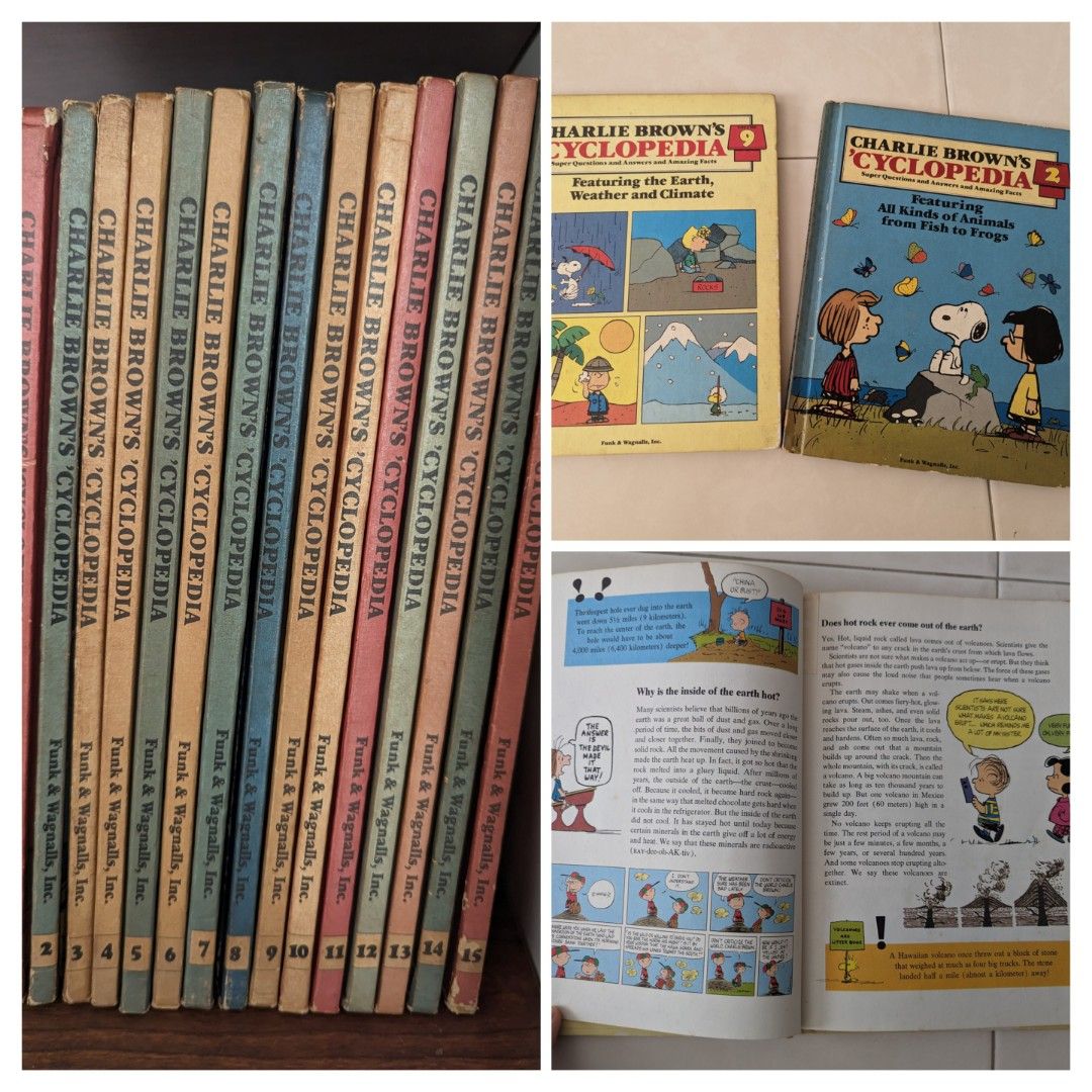 Snoopy Charlie Brown's Encyclopedia (Set of 15), Hobbies & Toys, Books ...