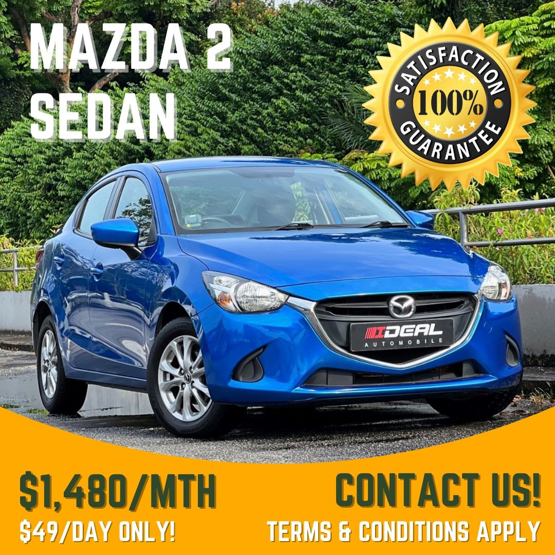 Cheap Rental!! Mazda 2 Sedan, Cars, Car Rental on Carousell