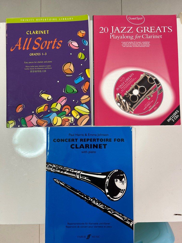 Clarinet - bundle of 3 books, Hobbies & Toys, Music & Media, Music ...