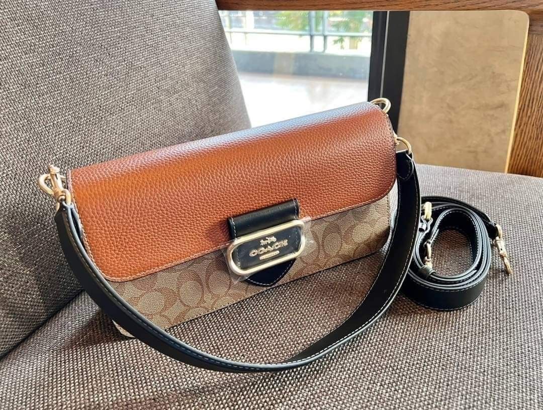 Coach Morgan Shoulder Bag In Colorblock Signature Canvas on Carousell