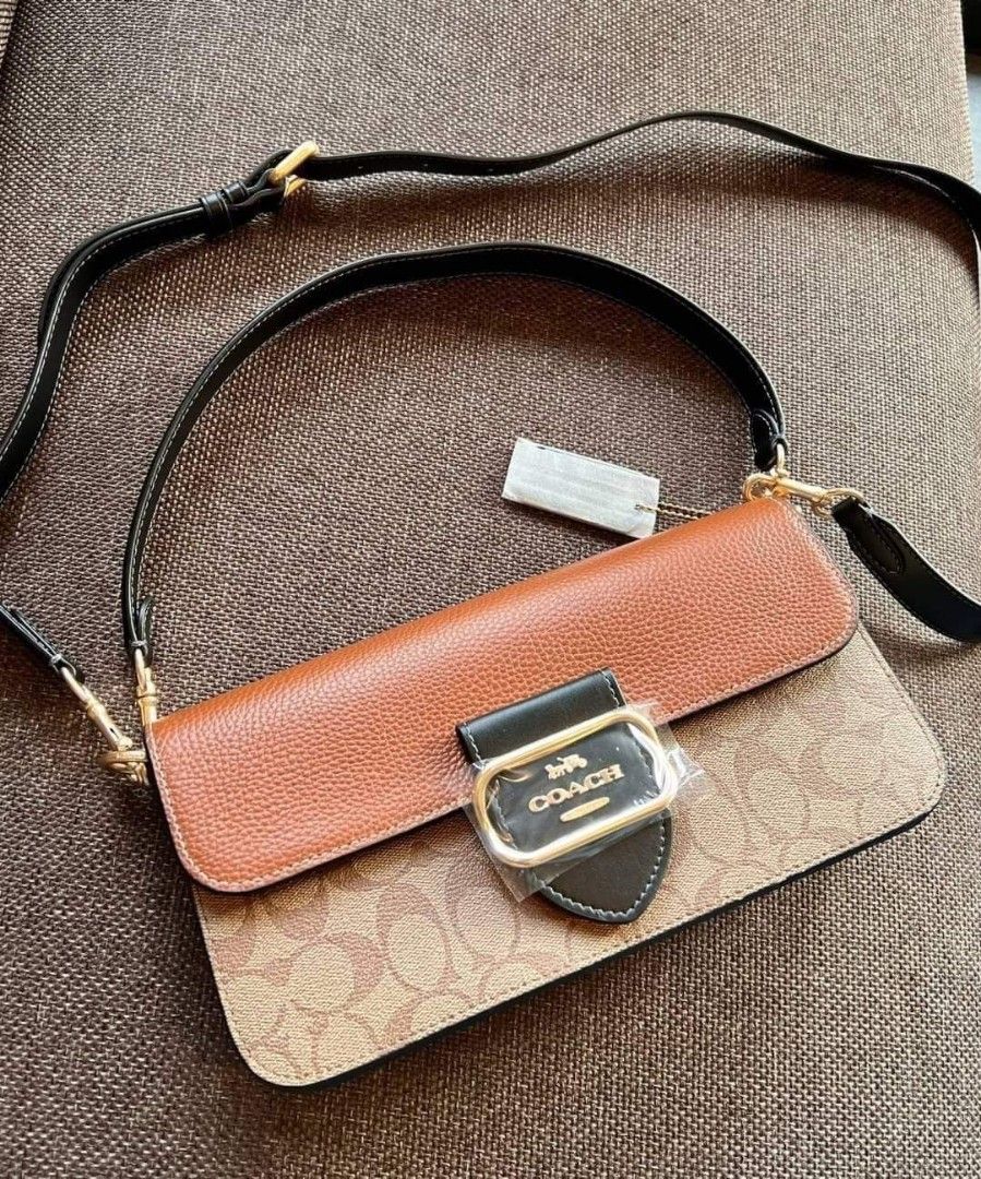Coach Morgan Shoulder Bag In Colorblock Signature Canvas on Carousell