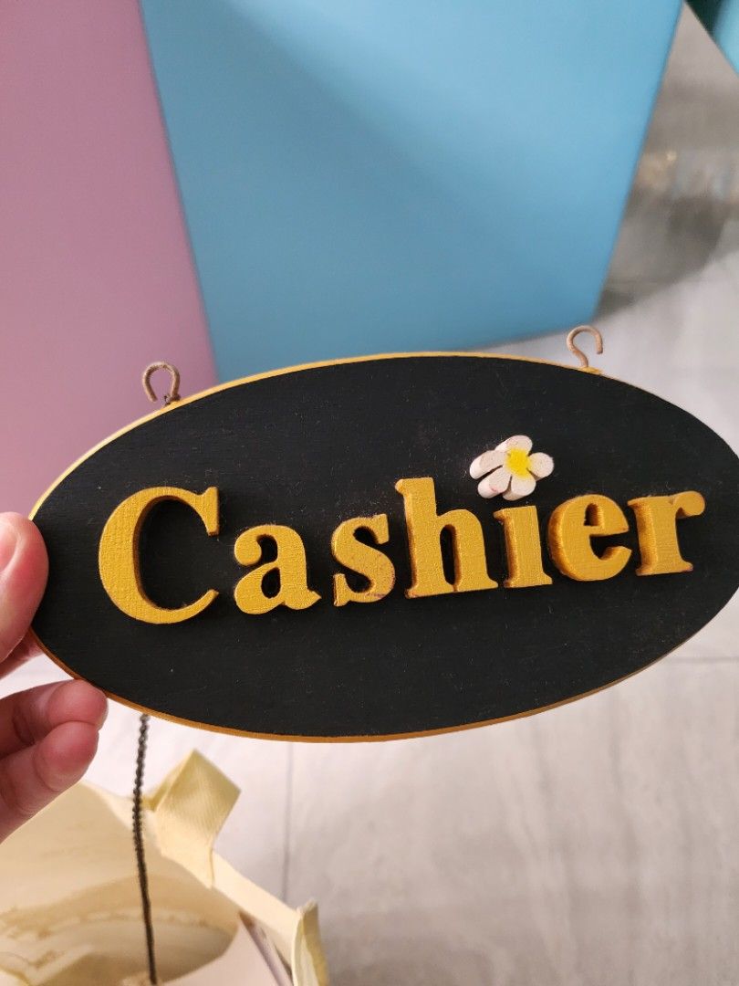 Collection and cashier signage, Everything Else on Carousell