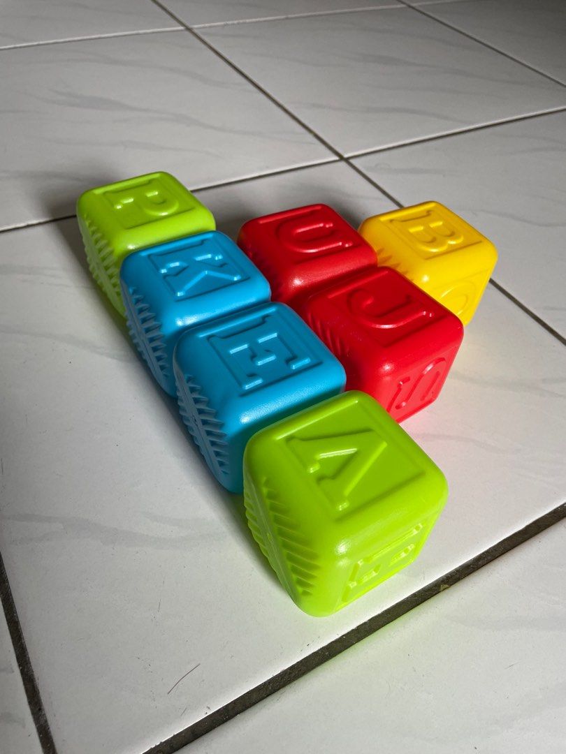 Alphabet Colour Cubes Toy, Hobbies & Toys, Toys & Games on Carousell