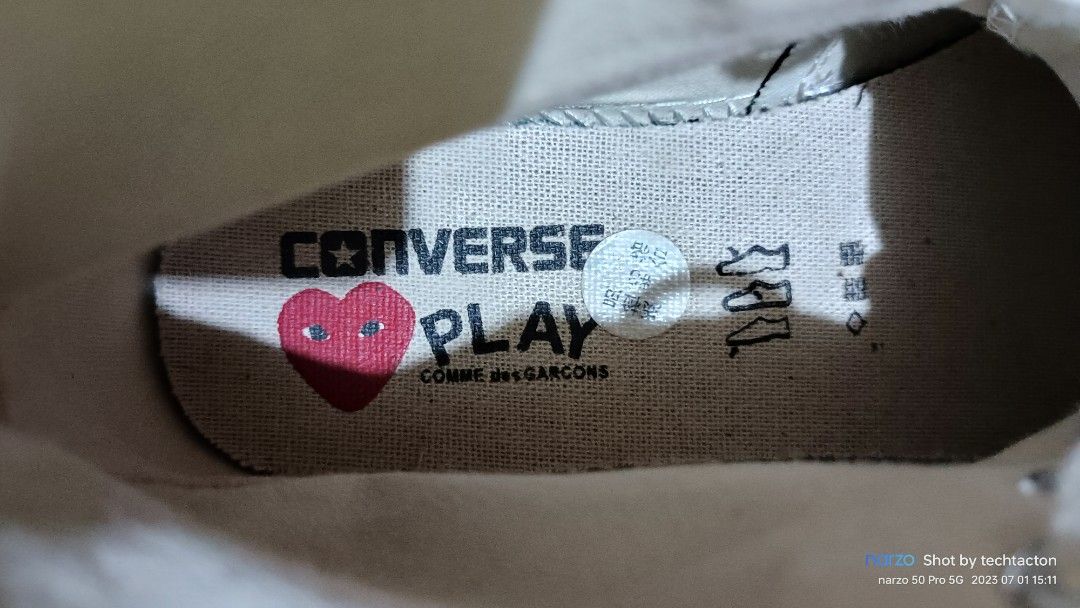 CONVERSE x Cdg Play, Men's Fashion, Footwear, Sneakers on Carousell
