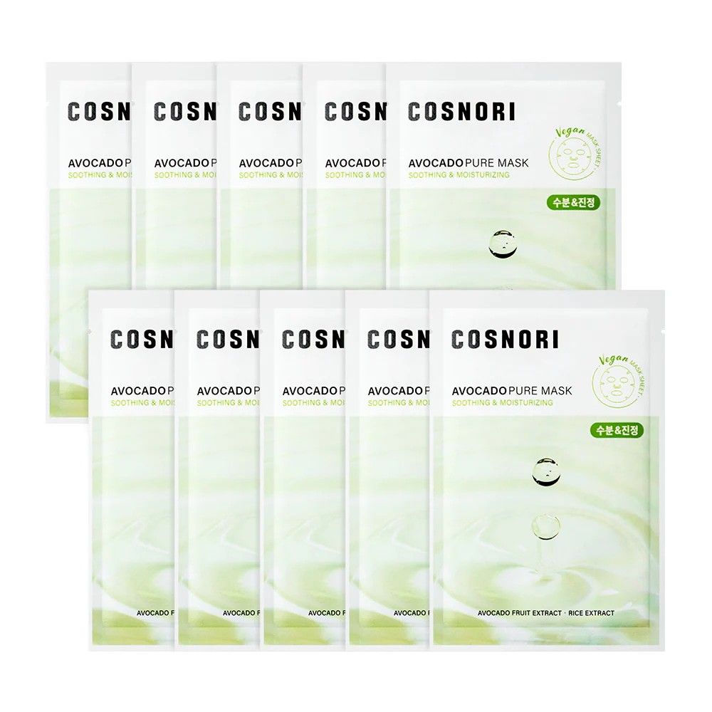 Cosnori Avocado Pure Mask 1 Sheet, Beauty & Personal Care, Face, Face ...