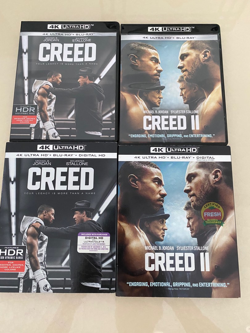 Creed Blu Ray Collection (4K Ultra HD & Blu Ray), Hobbies & Toys, Music ...