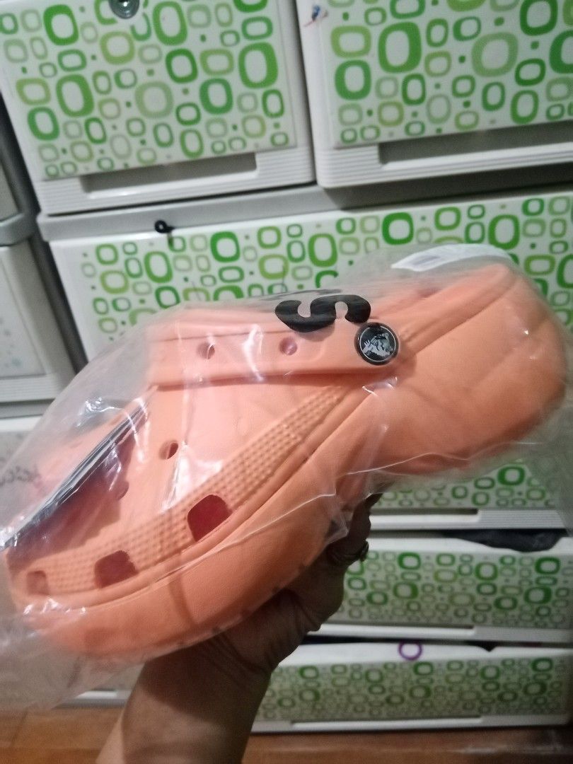 Crocs original platform in papaya color, Women's Fashion, Footwear ...