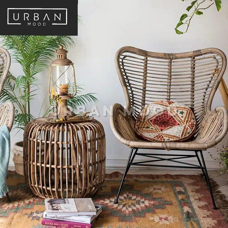 CUBA Rustic Rattan Armchair, Furniture & Home Living, Furniture, Chairs ...