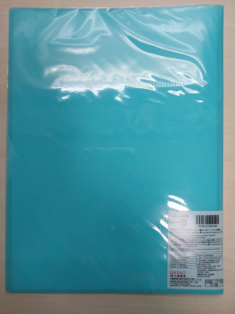 Daiso A4 slim file 20 pockets, Hobbies & Toys, Stationery & Craft ...