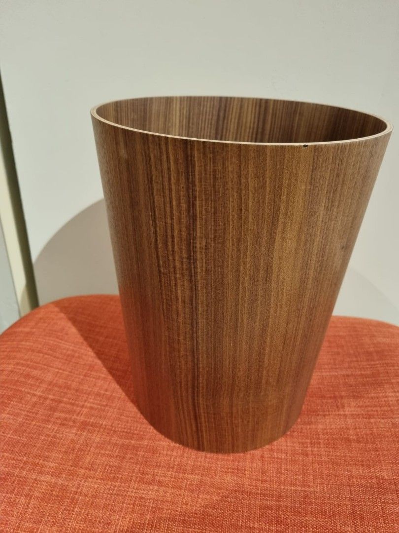 Dustbin Waste Bin Rubbish Dark Wood Grain Muji Style Minimalist ...