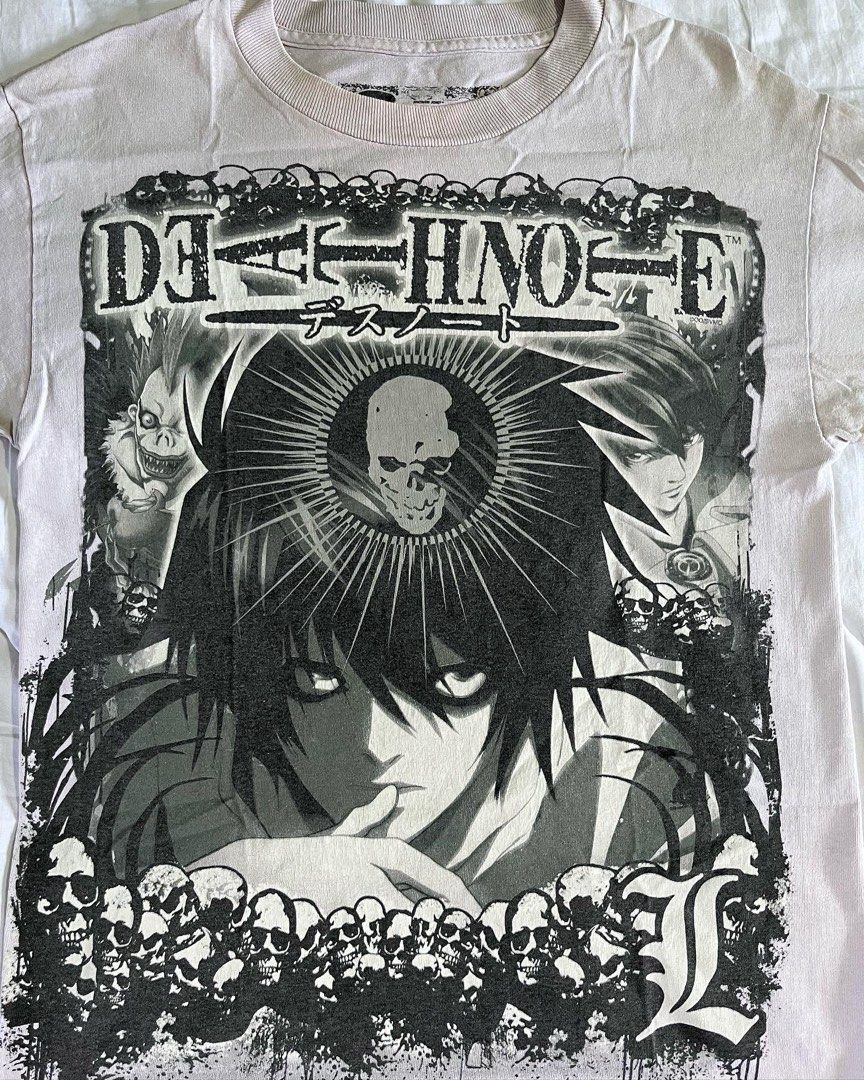 DeathNote Official Shirt size S/ M, Men's Fashion, Tops & Sets, Tshirts ...