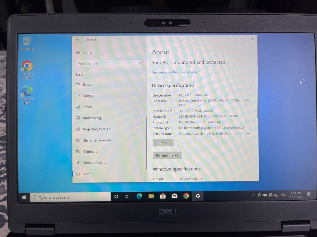 DELL Desktop-UNRN9IK Windows 10 Pro Edition, Computers & Tech, Laptops ...