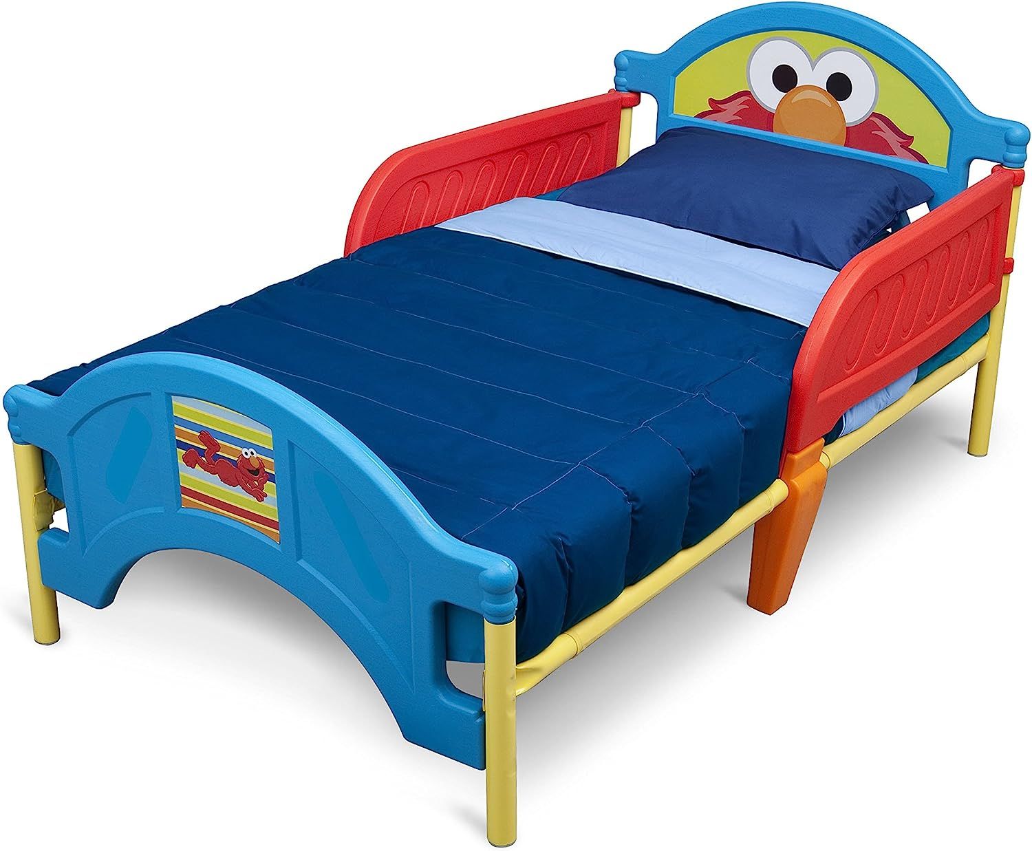 Delta Children Plastic Toddler Bed, Sesame Street (Multicolor) (Sesame ...