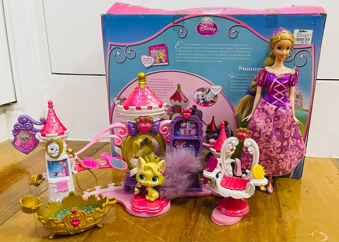 Disney Princess Palace Pets Pamper and Beauty Salon with Rapunzel Doll ...