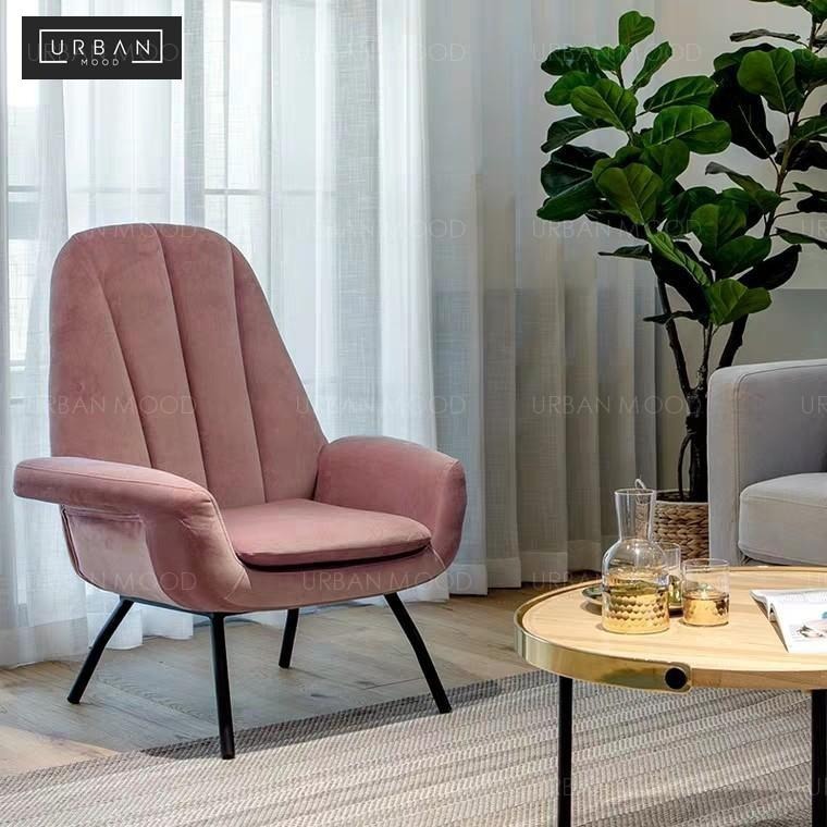 DONNA Modern High Back Armchair, Furniture & Home Living, Furniture ...