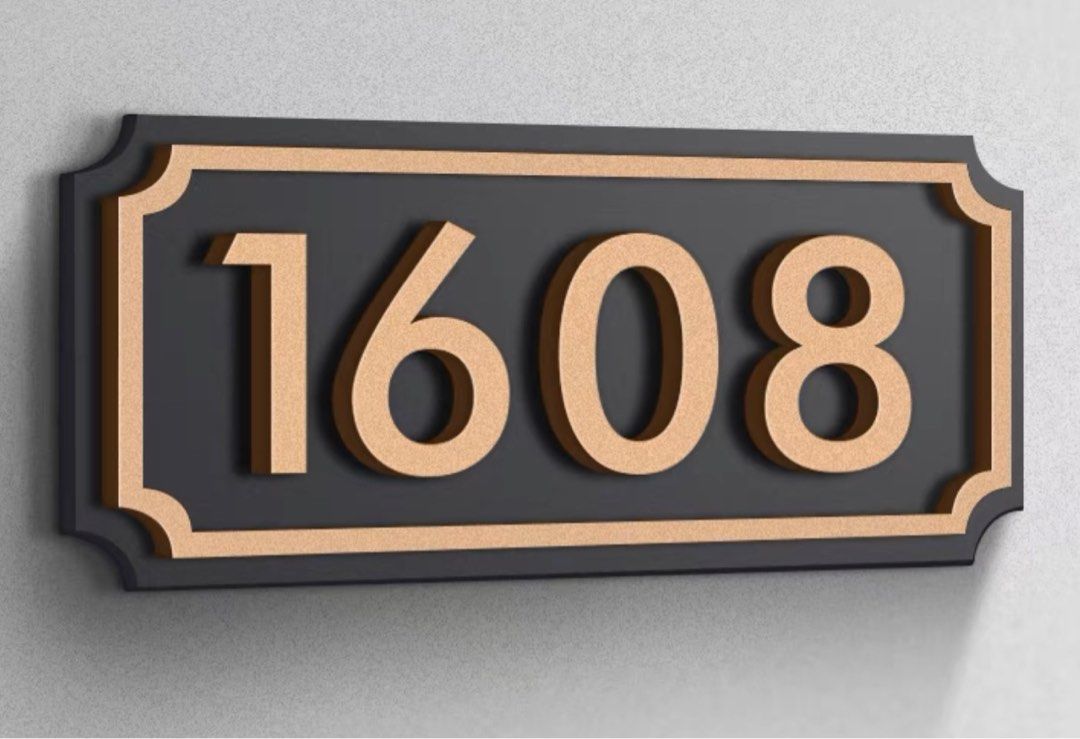 Customised Unit Sign Customised door sign/unit number signage ...
