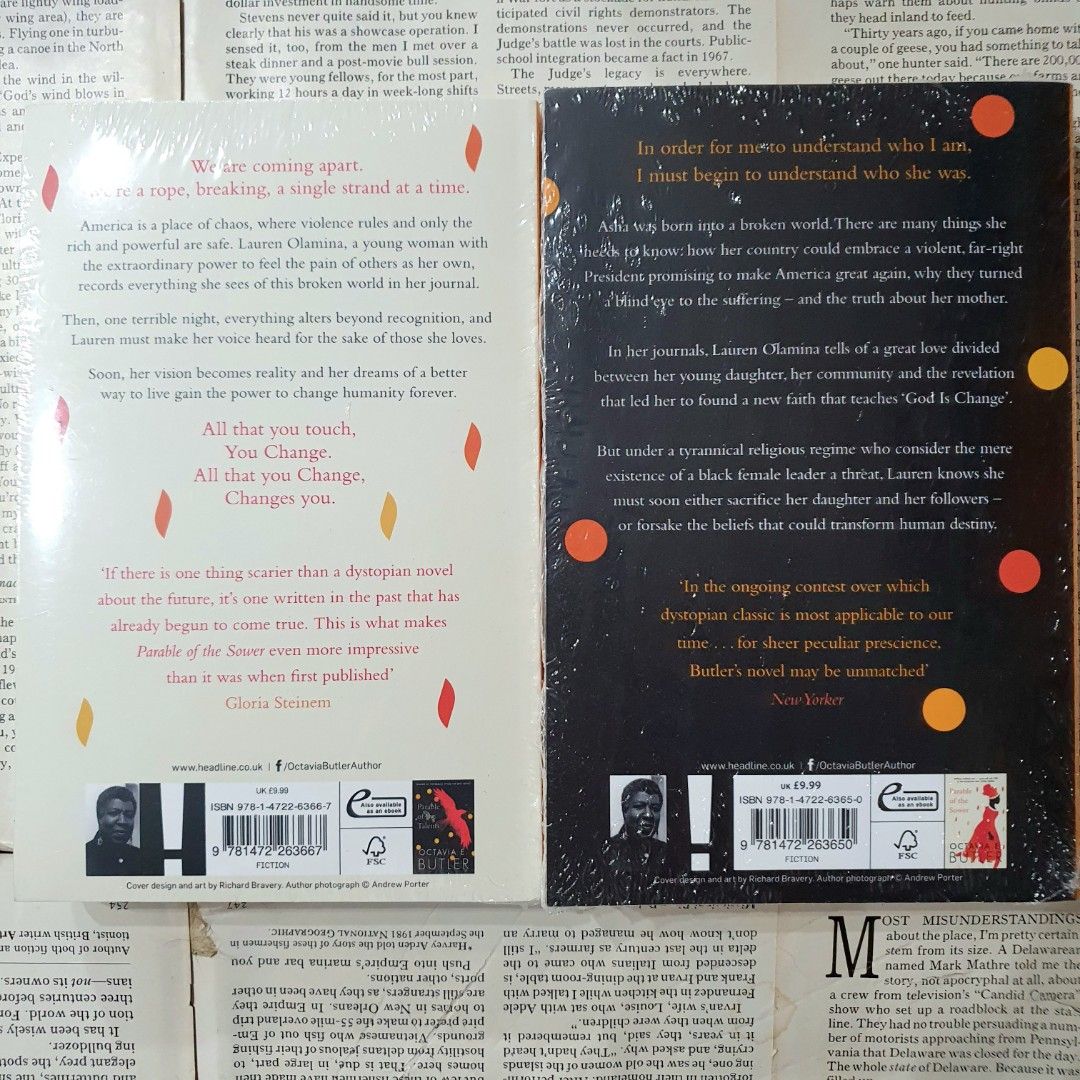 Earthseed by Octavia Butler ( Parable of the Sower and Parable of the ...