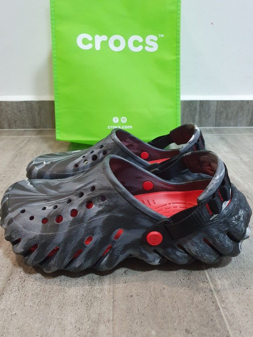 Echo Marble Clogs, Men's Fashion, Footwear, Flipflops and Slides on ...