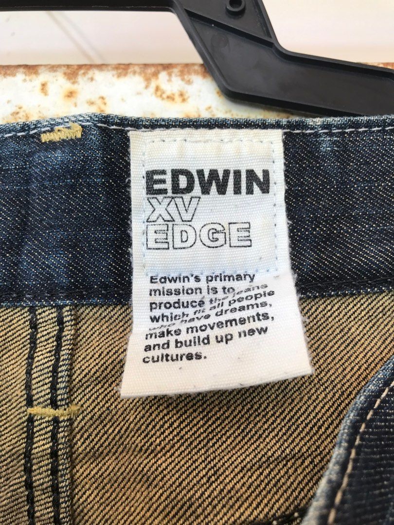Edwin XV Edge Jeans Slim Straight Kain Karat Waist 30 Authentic, Men's Fashion, Bottoms, Jeans ...
