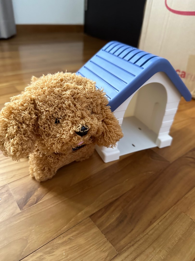 Electric dog with house, Hobbies & Toys, Toys & Games on Carousell