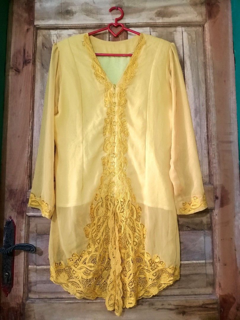 Encim Kuning Gold / Encim Gold / Kebaya Kuning / Kebaya Gold / Kebaya ...