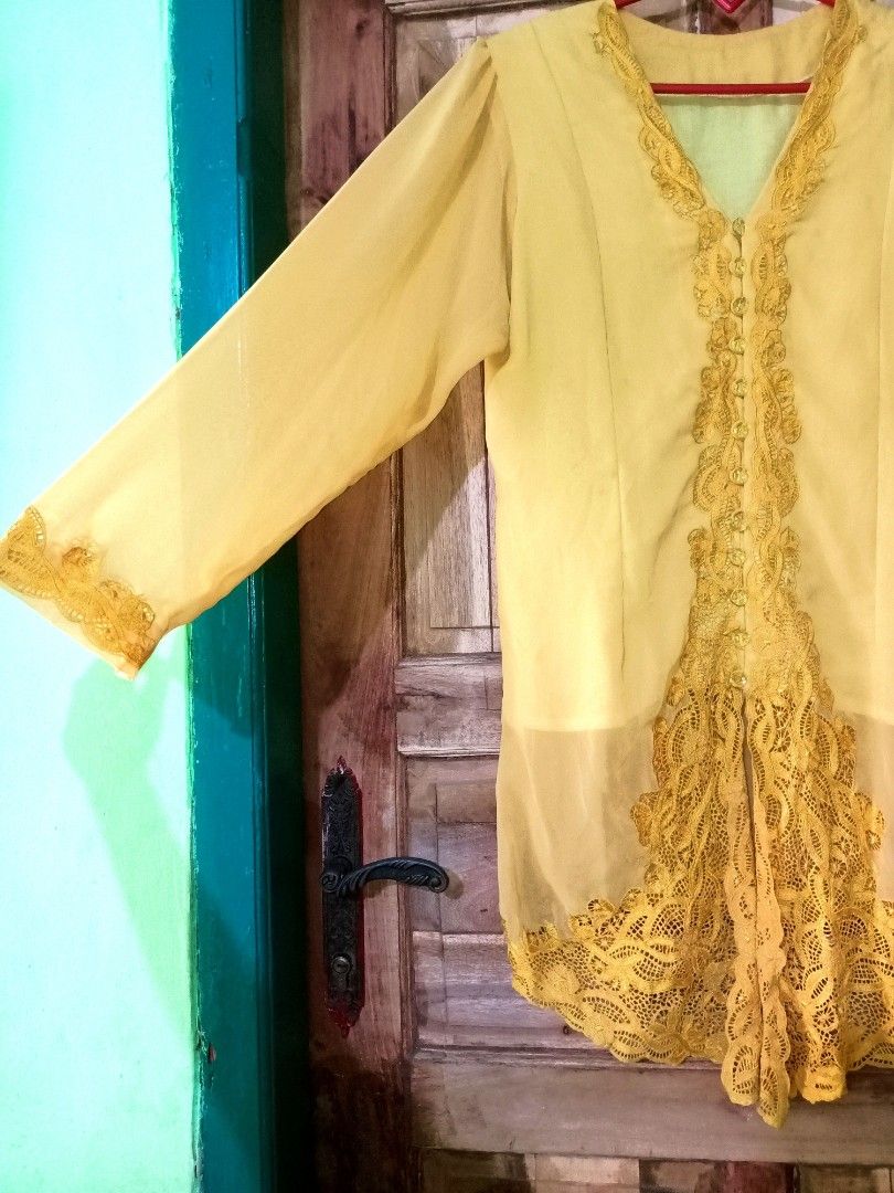 Encim Kuning Gold / Encim Gold / Kebaya Kuning / Kebaya Gold / Kebaya ...