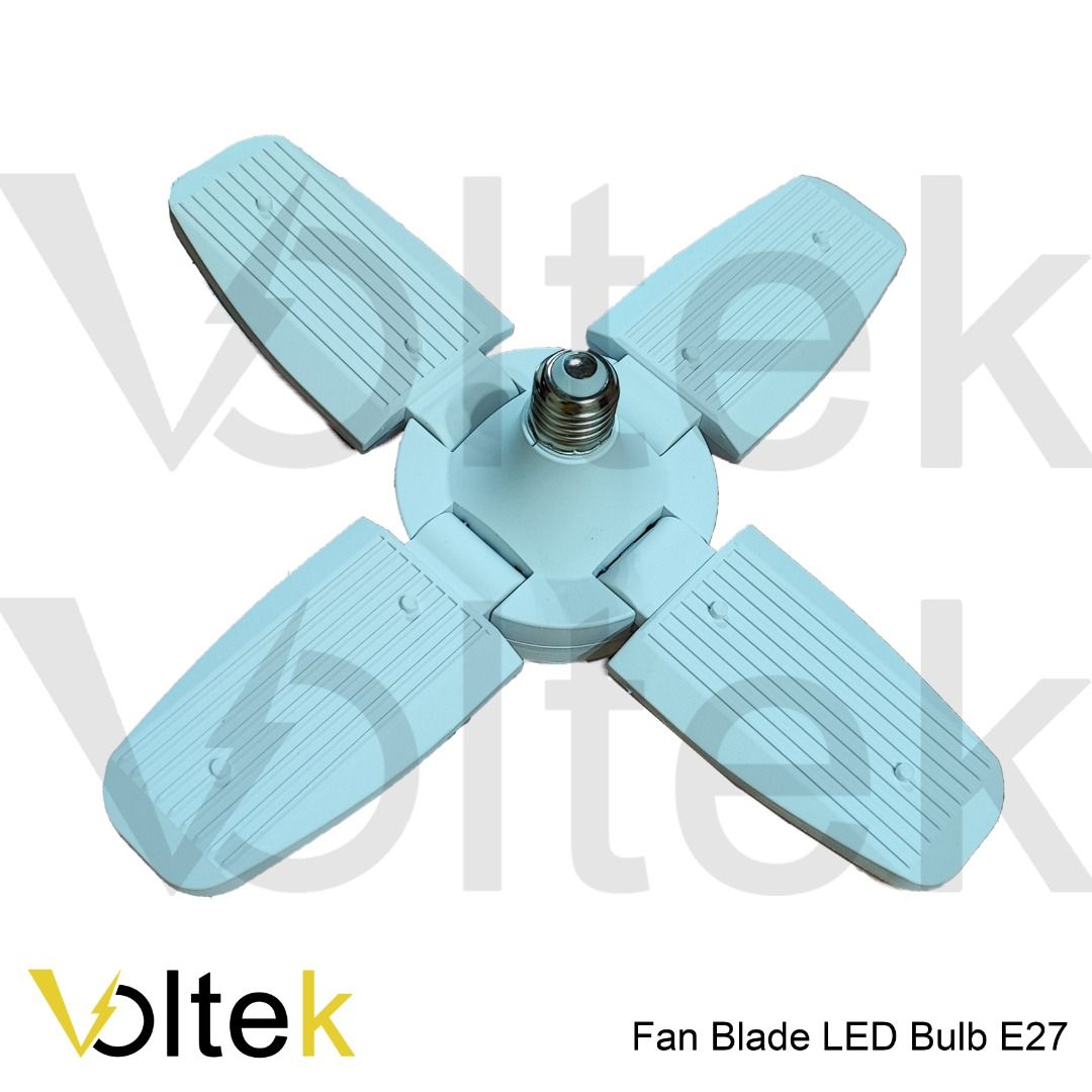 Fan Blade Led bulb foldable E27 60w daylight 6500K Fan Led bulb ...