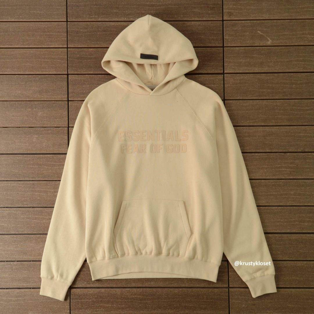 Fear of God Essentials SS23 Hoodie, Men's Fashion, Tops & Sets, Hoodies on Carousell