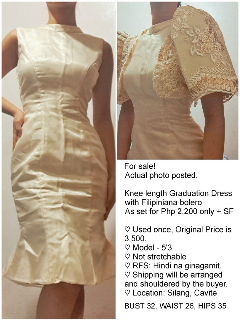 Filipiniana Graduation Dress on Carousell