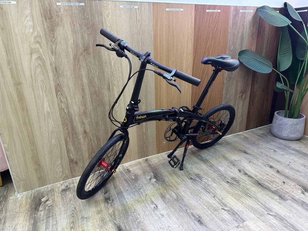 Fnhon Tornado 9s Black With LIPTEPRO Hydraulic Disc Brake foldie ...