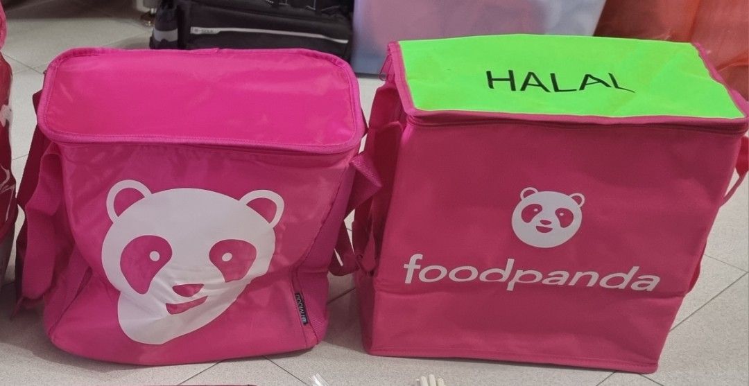 Foodpanda Thermal Bag & Halal Bag, Everything Else on Carousell